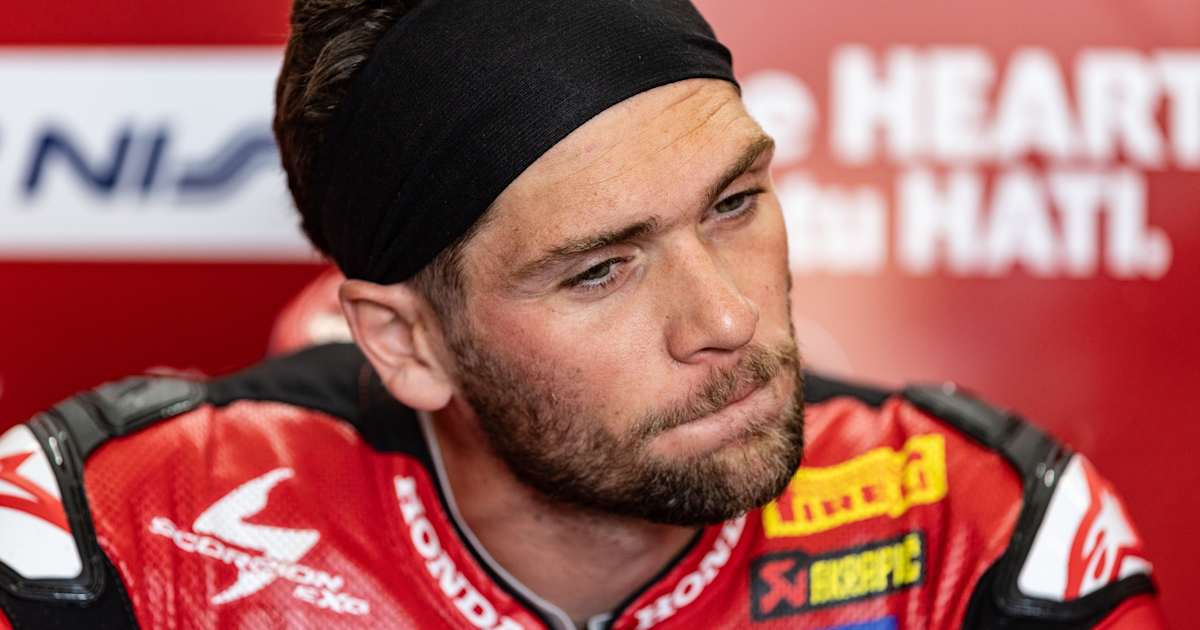 Wieder Schmerzen: Jake Dixon (Honda) beendet sein Superbike-Debüt ...