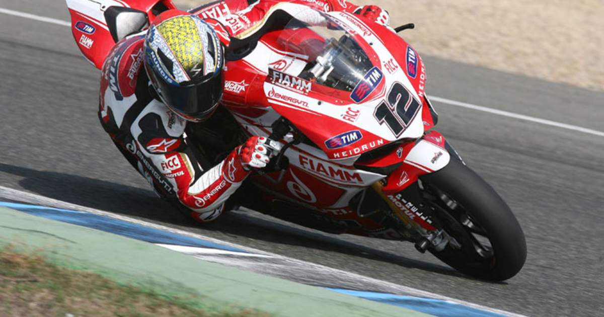 Ducati: Javier Fores in Jerez schneller als Badovini - Superbike WM ...