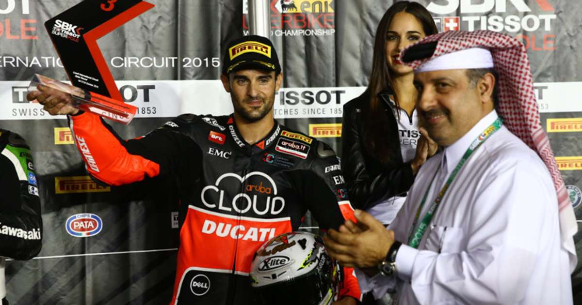 Ducati-Ersatzfahrer Javier Fores in der 1. Startreihe - Superbike WM ...
