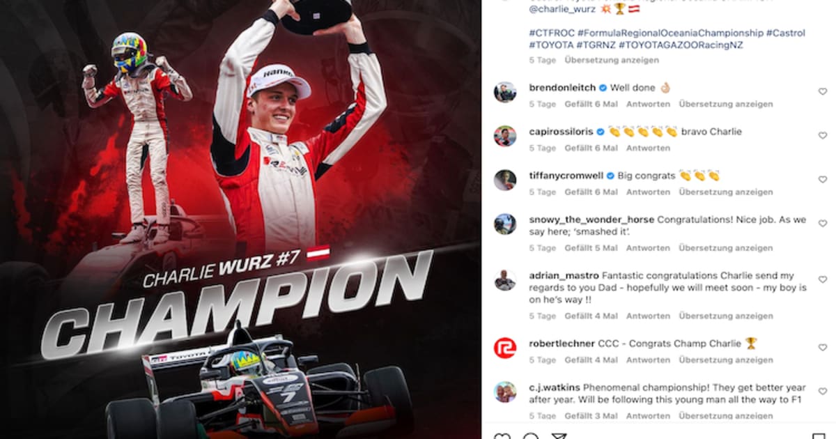 Charlie Wurz holt Titel: Neuer Karriere-Schritt getan - Formel 1 ...