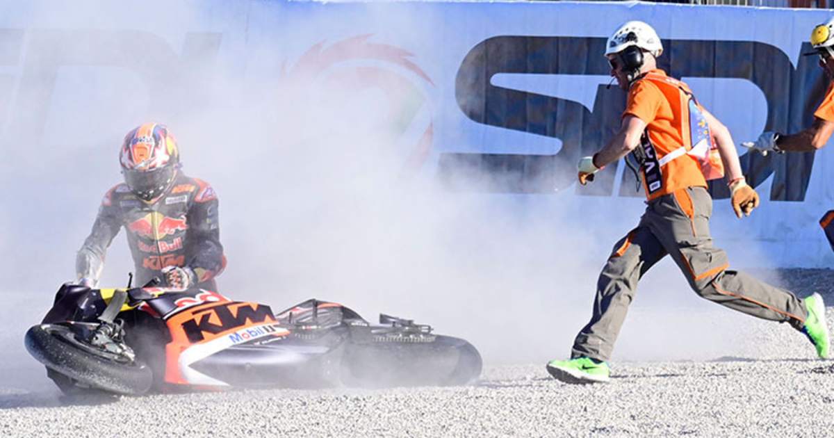 Jack Miller (KTM): Airbag nach Highsider explodiert - MotoGP ...