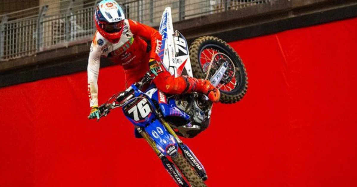 Dominique Thury (Yamaha) frustriert: Dämpfer kaputt - US-Supercross ...