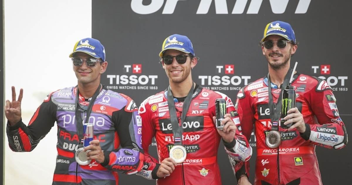 Ducati-Show im Thailand-Sprint: Bastianini vor Martin - MotoGP ...