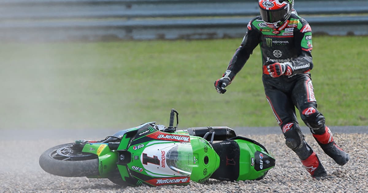 Jonathan Rea rätselt über zweiten Sturz: Öl der BMW? - Superbike WM ...